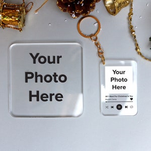 Custom Song Plate on Wooden Stand | Custom Keychain | Acrylic Coaster ...