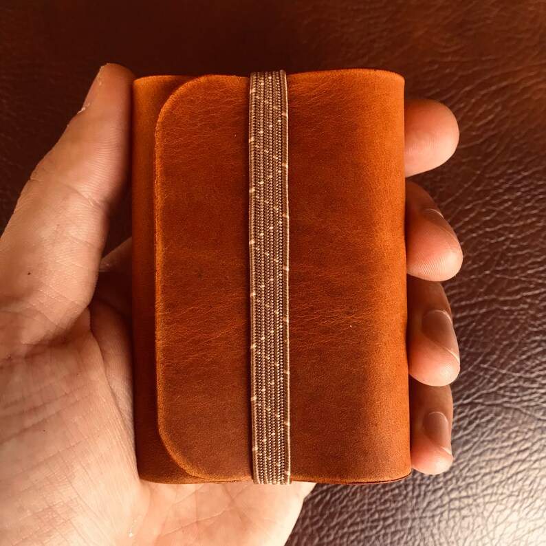Handmade Leather Simple Minimal Card Case & Card Holder - Etsy