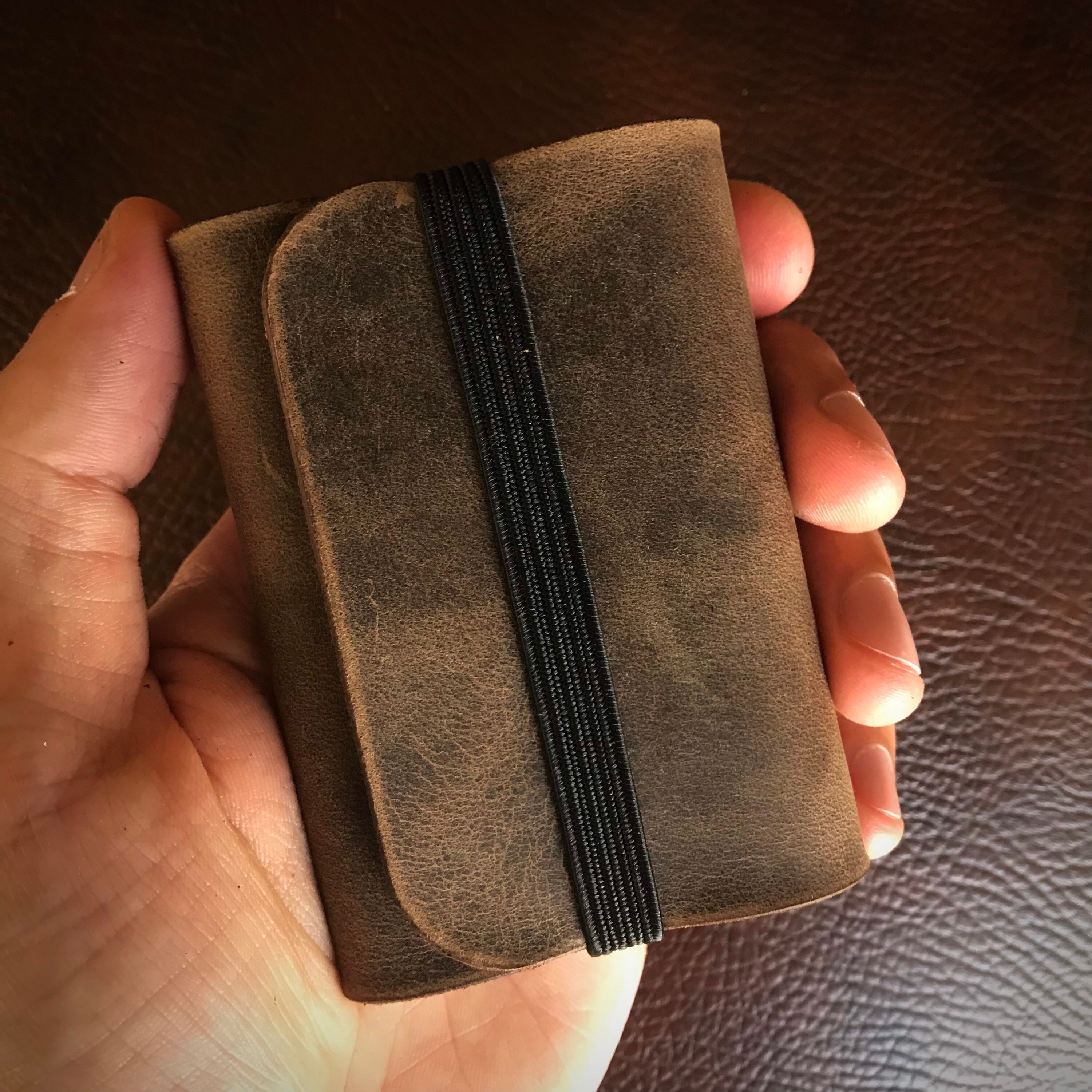 Handmade Leather Simple Minimal Card Case & Card Holder - Etsy