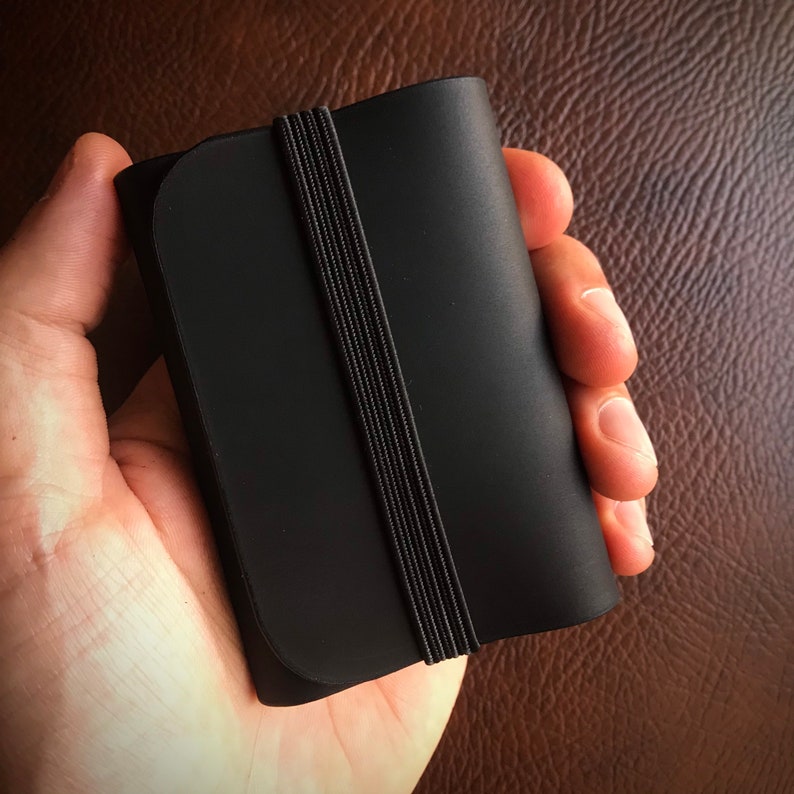 Handmade Leather Simple Minimal Card Case & Card Holder - Etsy