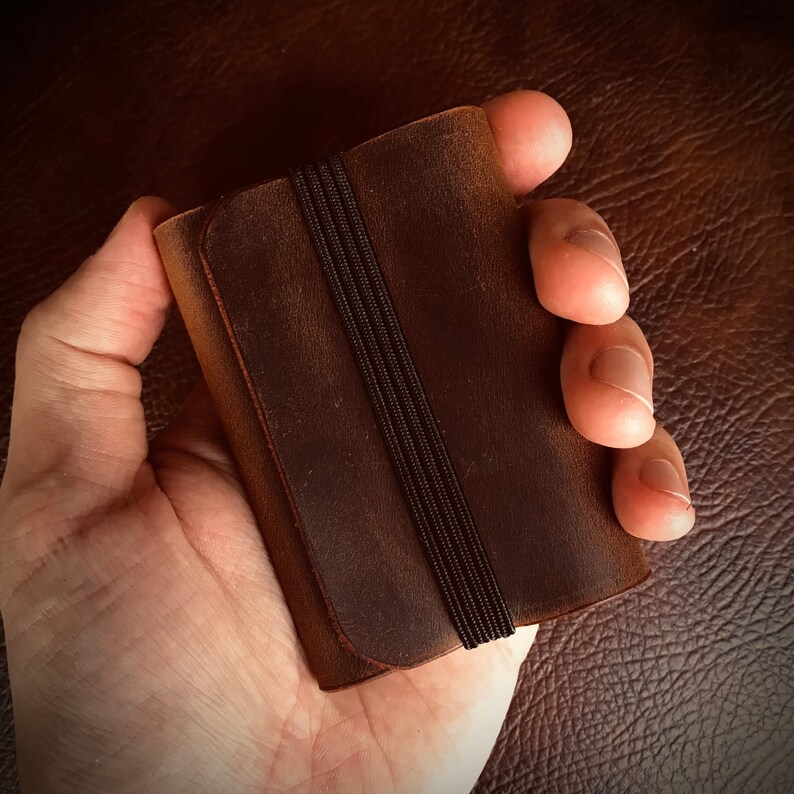 Handmade Leather Simple Minimal Card Case & Card Holder - Etsy