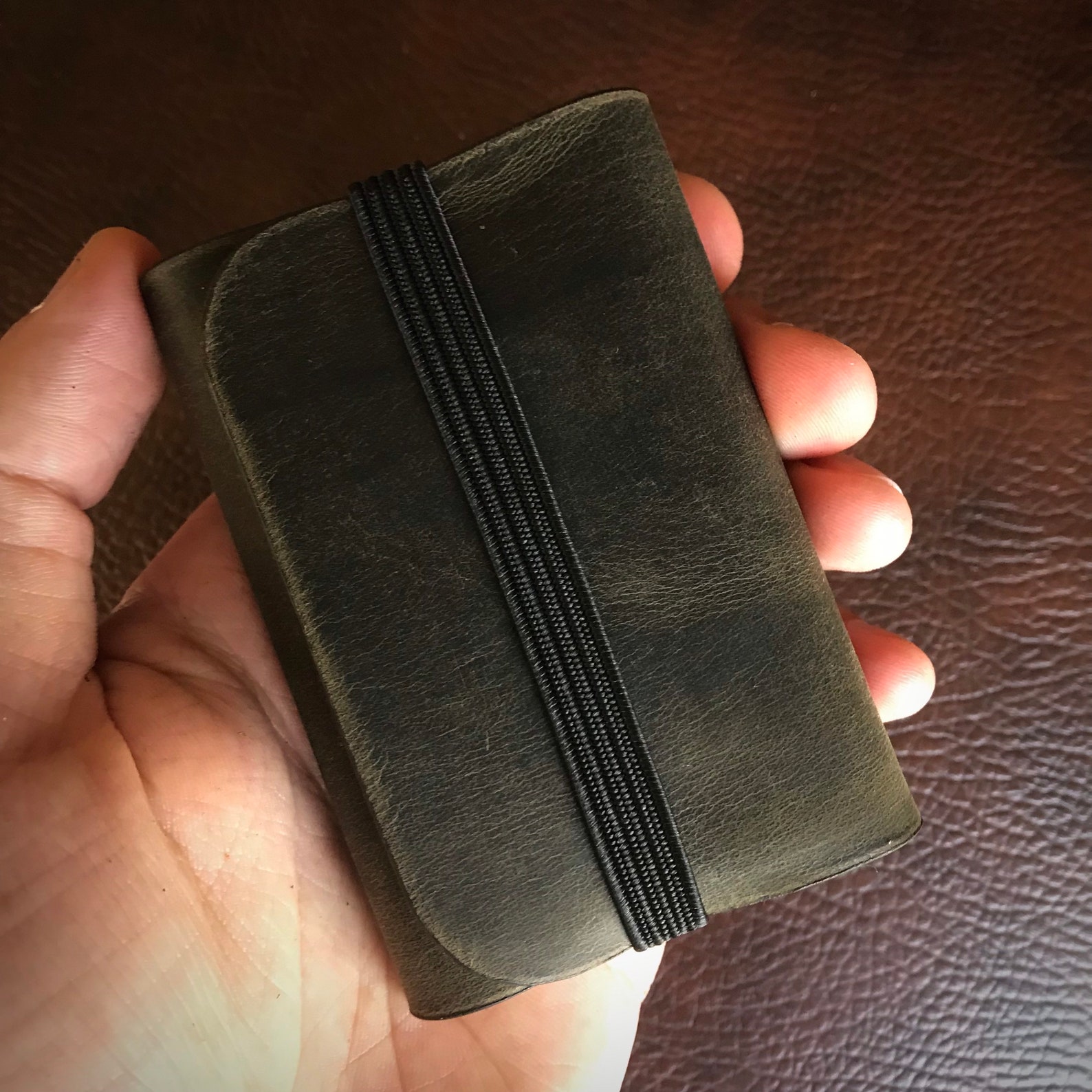 Handmade Leather Simple Minimal Card Case & Card Holder - Etsy