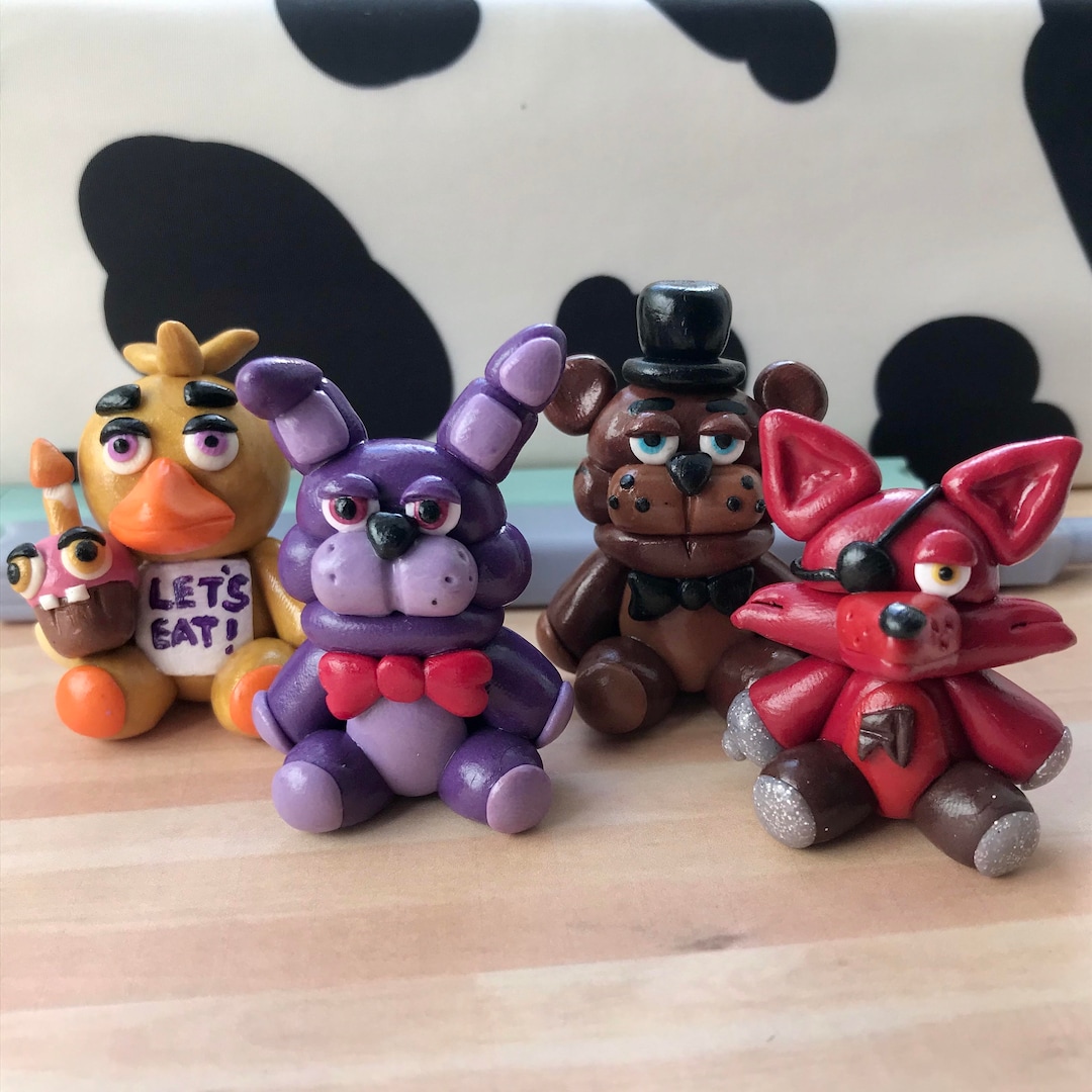 Handmade Polymer Five Nights at Freddys Desk Friend Sculpture Art ...