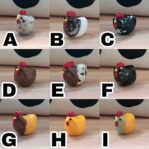 Handmade Polymer Clay Tiny Chicken Desk Friend Sculpture Art Polymer ...