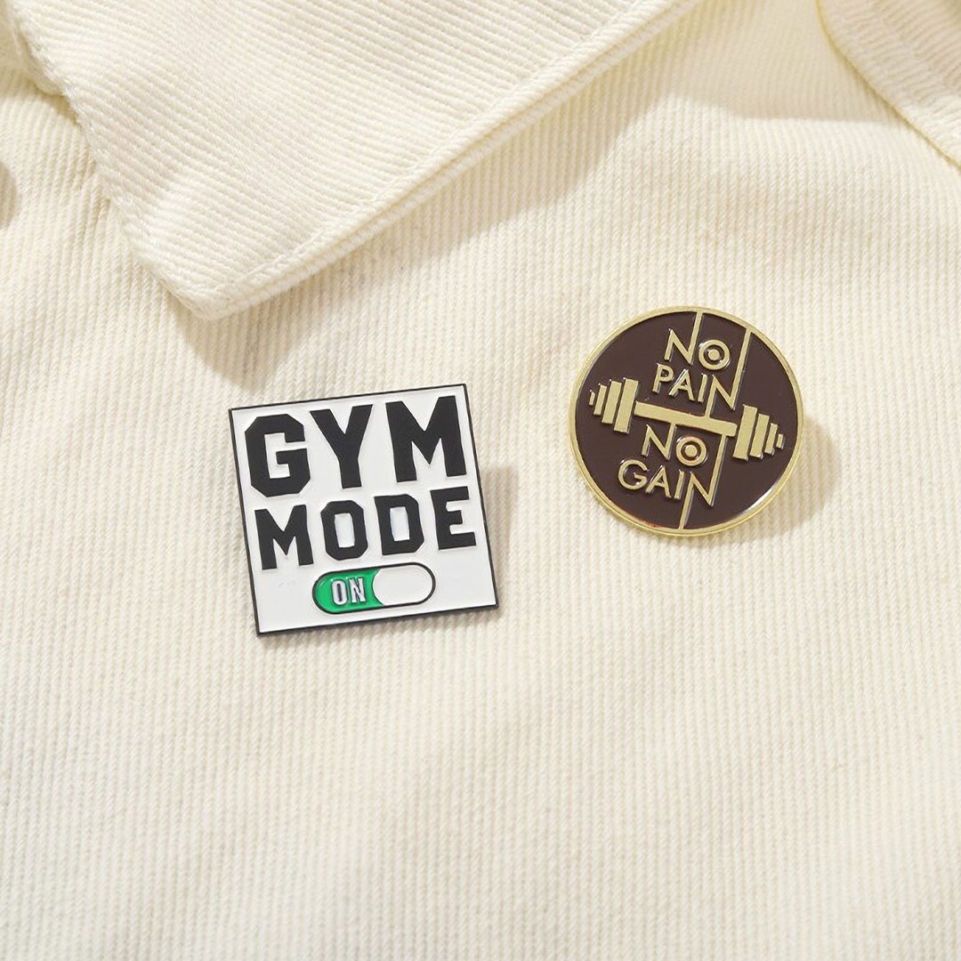 Fitness Gym Mode Enamel Pin No Pain No Gain - Etsy