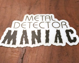Metal Detector Sticker - Etsy