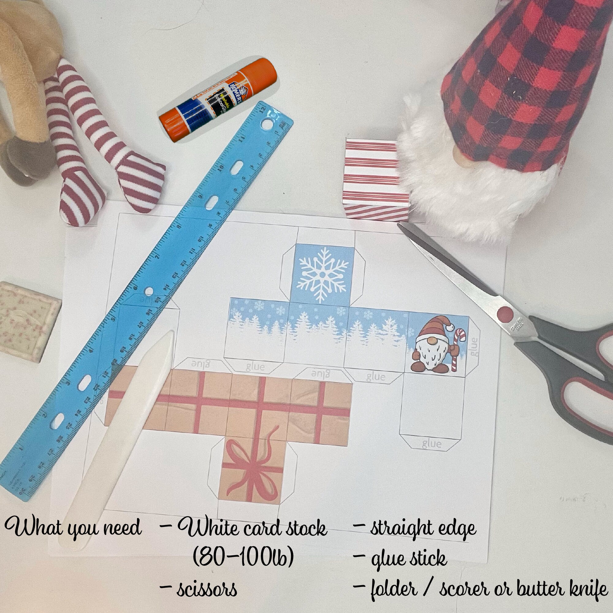 Printable Christmas Advent Calendar Gift Boxes - DIY Gift Boxes - Etsy