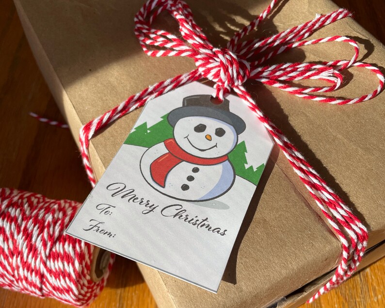 Printable Christmas Gift Tags Instant Download DIY Holiday - Etsy