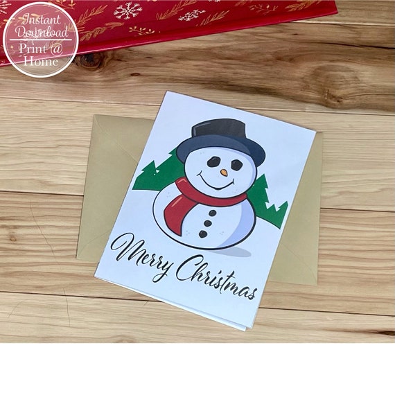 Printable Christmas Cards Instant Download DIY Christmas | Etsy