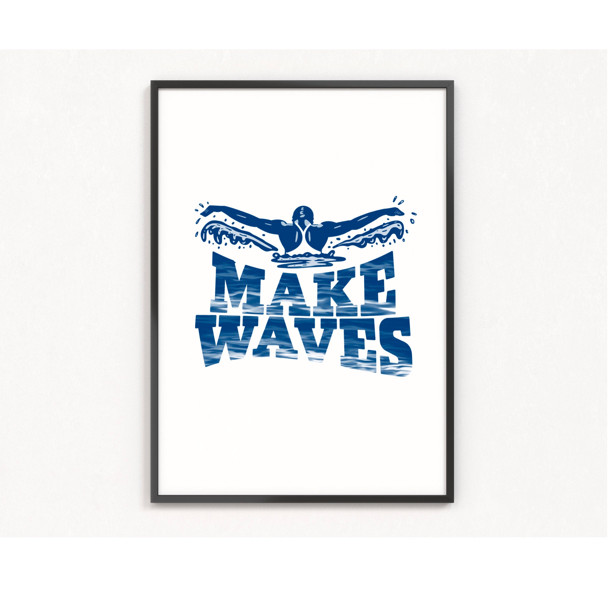 Swimming Printable Wall Art Swim Wall Decor Gift for Swimmer Swim Mom ...