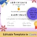 Custom Graduation Certificate Template Kindergarten Preschool Prek Cute ...
