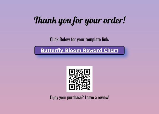Butterfly Potty Chart - the Ultimate Kids Reward Chore Chart for Potty ...