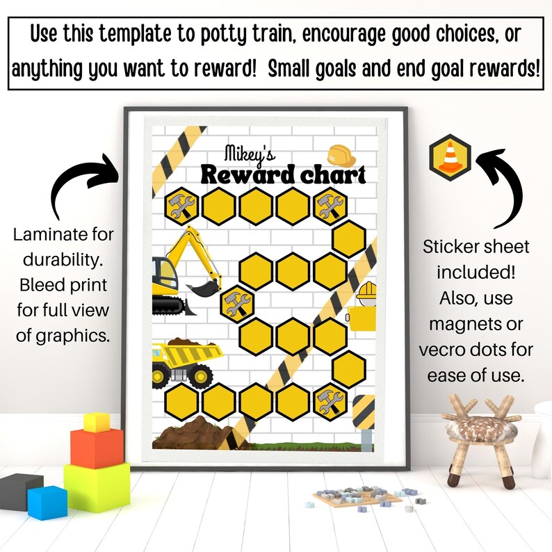 Construction Crew Chart the Ultimate Kids Reward & Chore Chart for ...