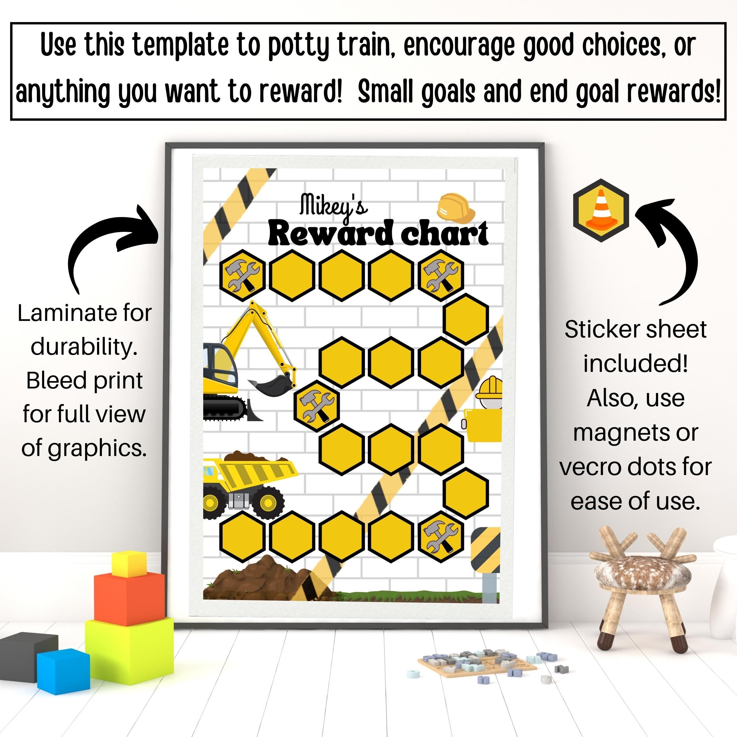 Construction Crew Chart the Ultimate Kids Reward & Chore Chart for ...