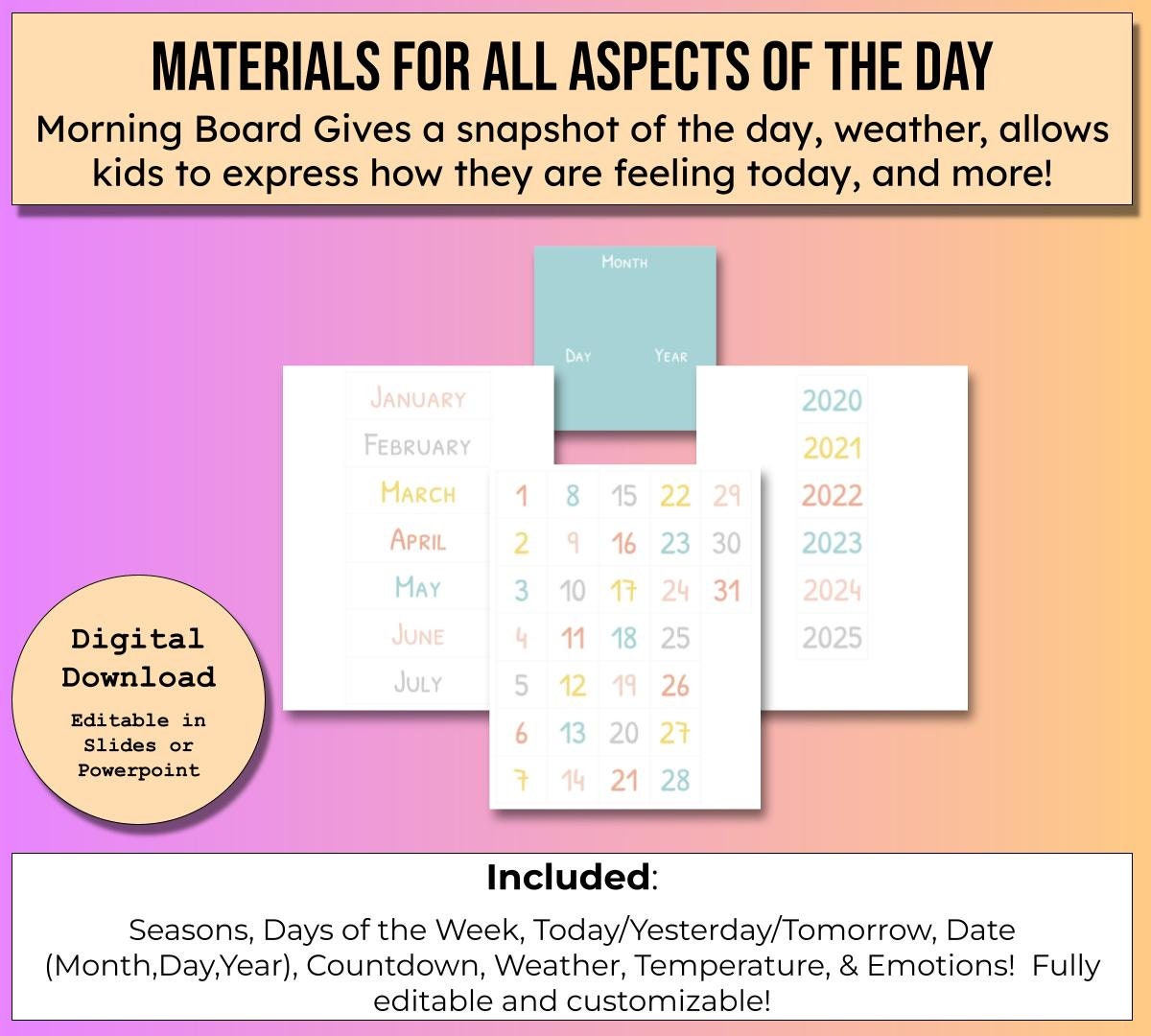 Morning Board Circle Time Homeschool Resources Toddlers Prek ...