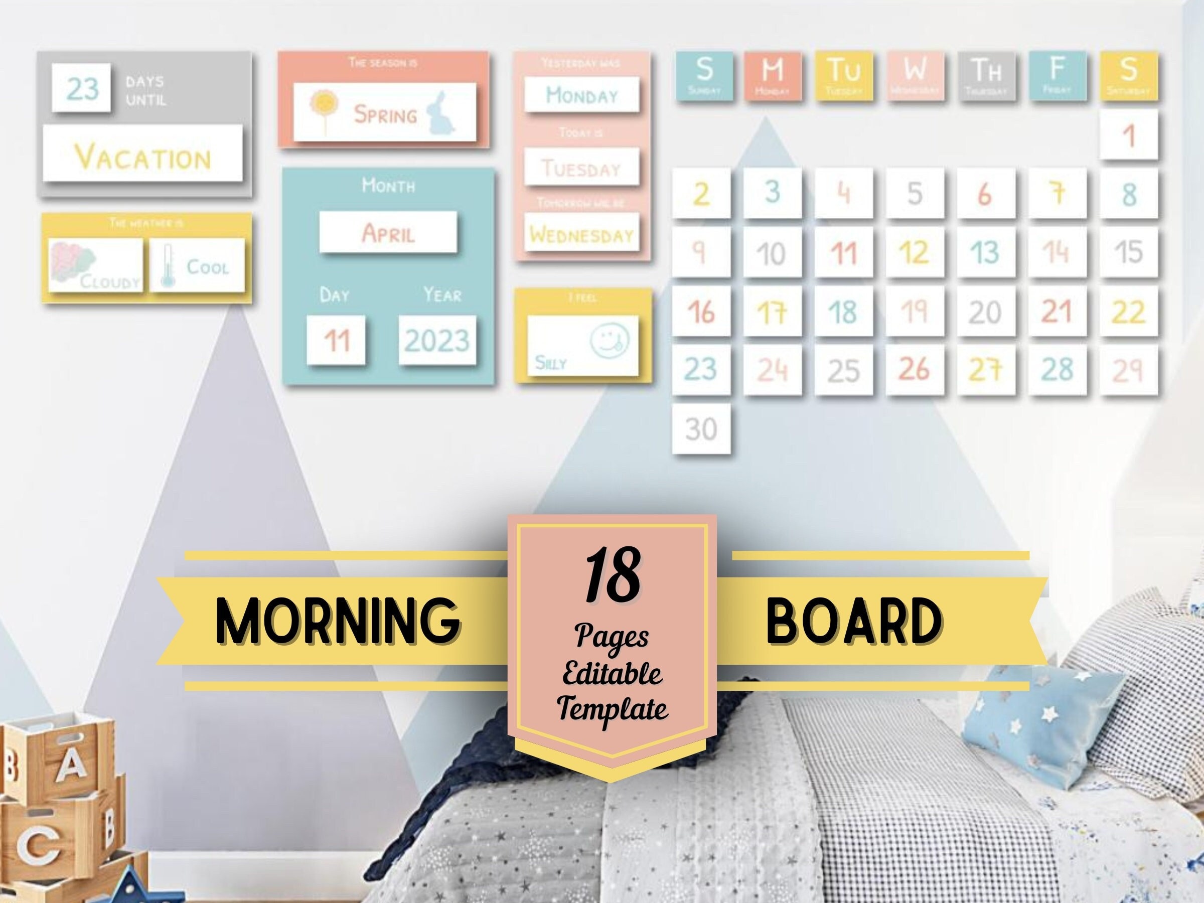 Morning Board Circle Time Homeschool Resources Toddlers Prek ...