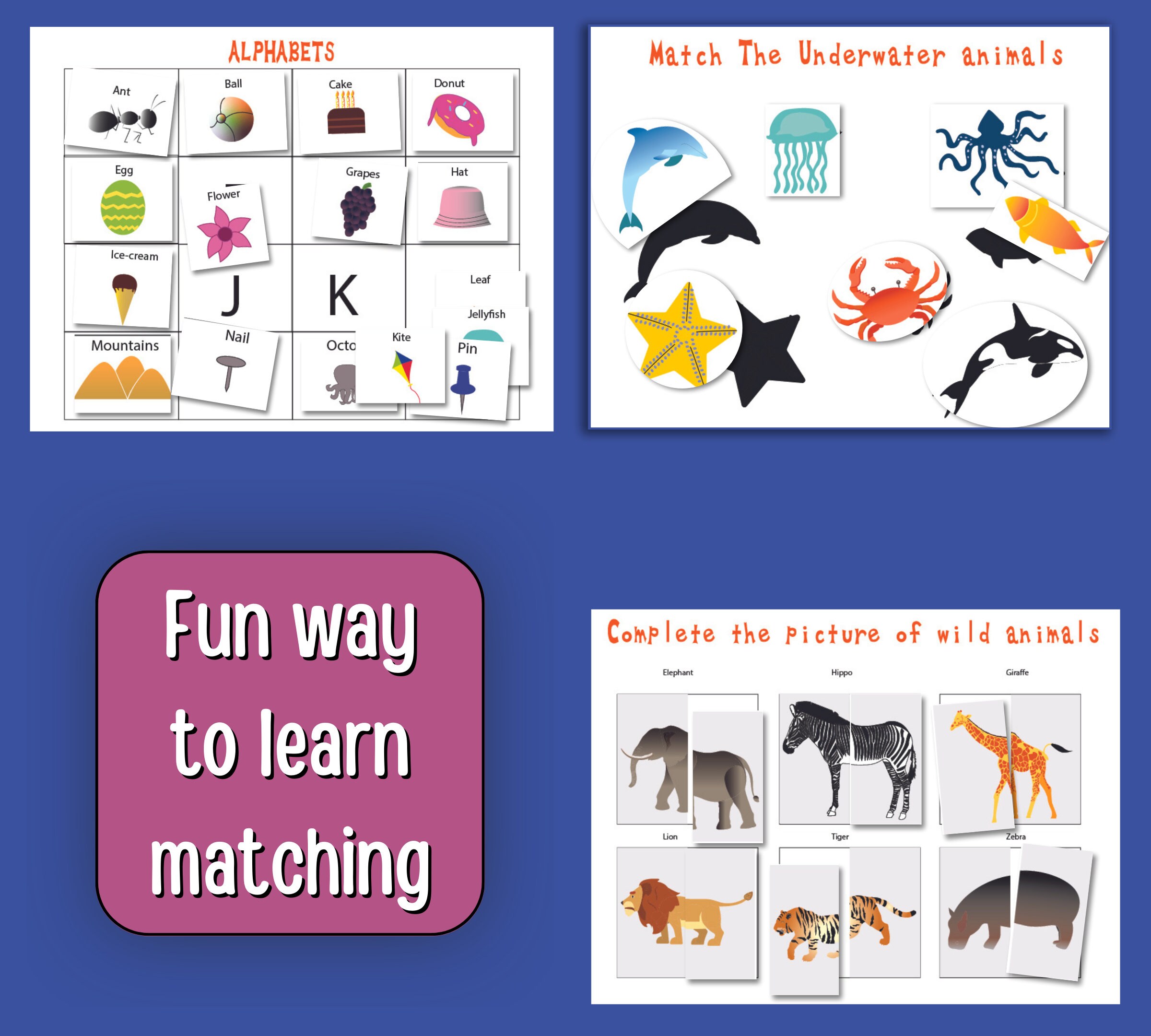 Busy Book Montessori Printable - Quiet Binder Toddlers Learning ...