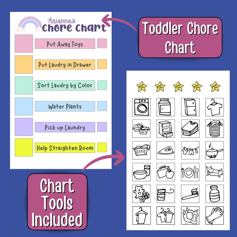 Ultimate Chore Chart Bundle by Age Daily Tasks for Multiple Kids ADHD ...
