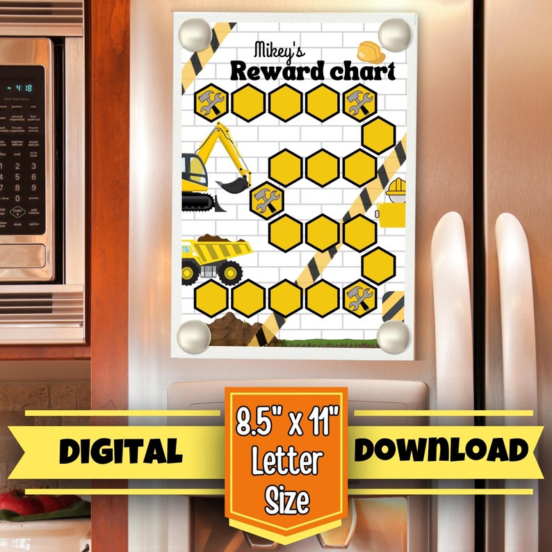 Construction Crew Chart the Ultimate Kids Reward & Chore Chart for ...