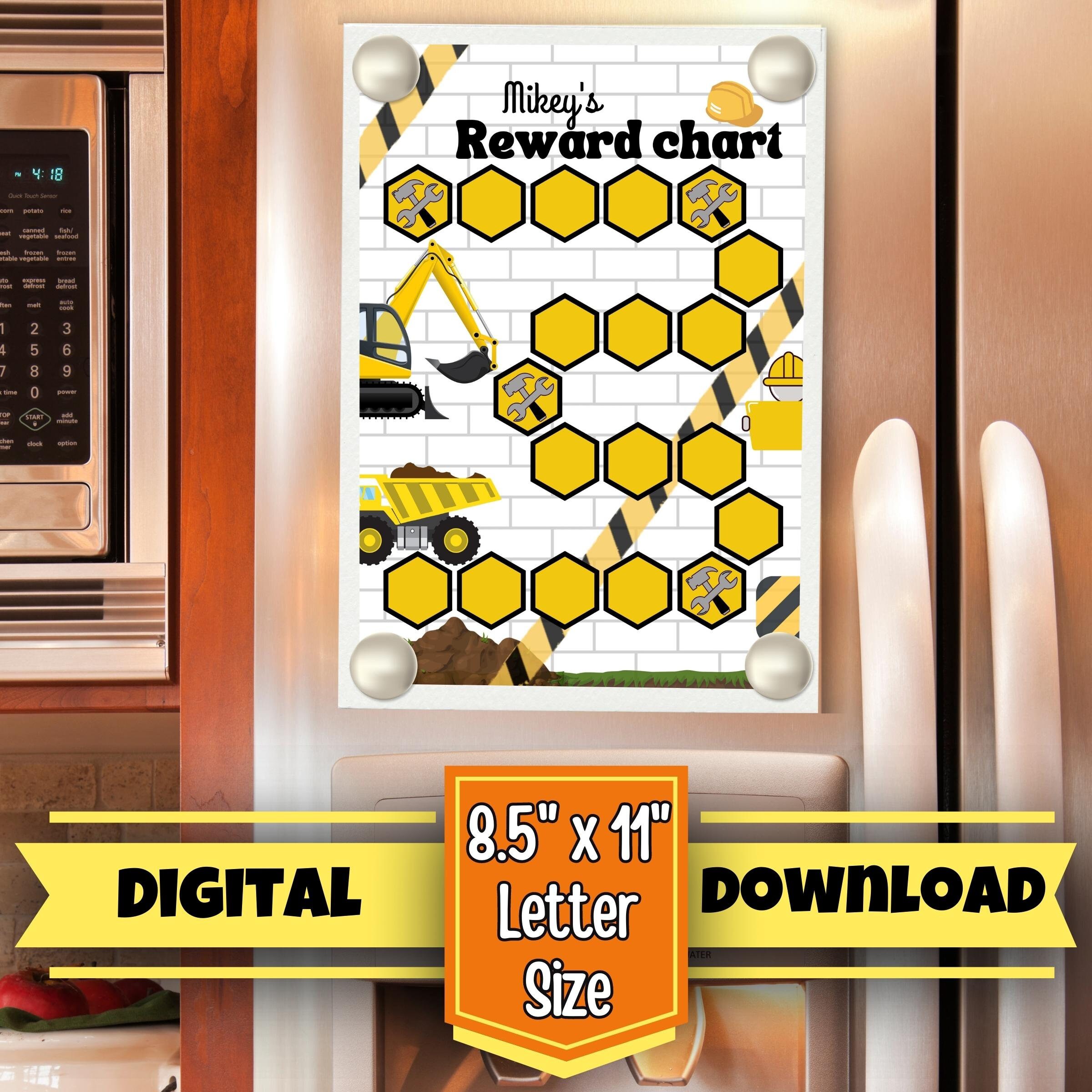 Construction Crew Chart the Ultimate Kids Reward & Chore Chart for ...