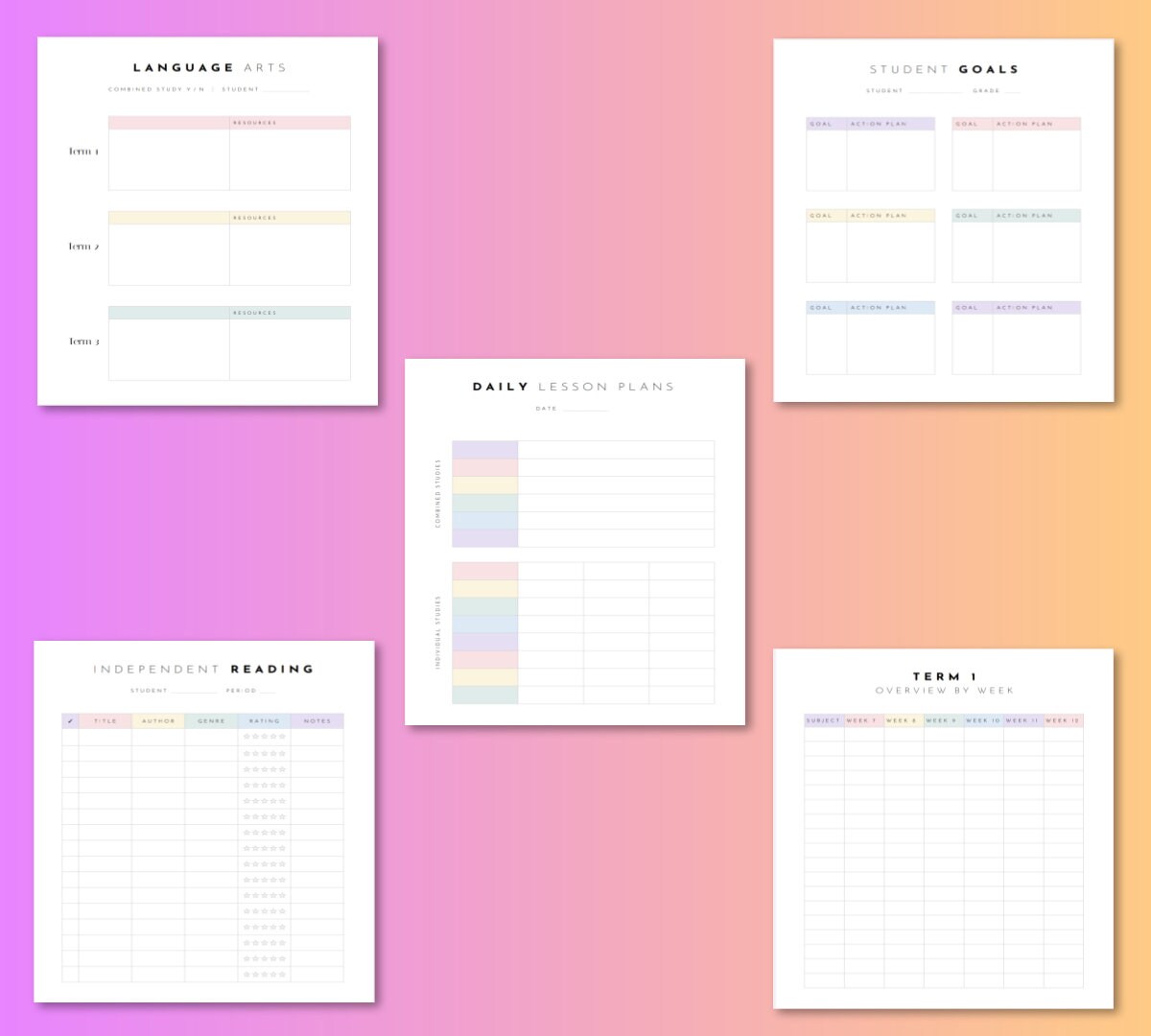 Ultimate Homeschool Planner, 200 Pages, 2023 2024 School Years, Daily ...