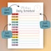 Boho Visual Schedule and Daily Checklist, Kids Routine Chart ...