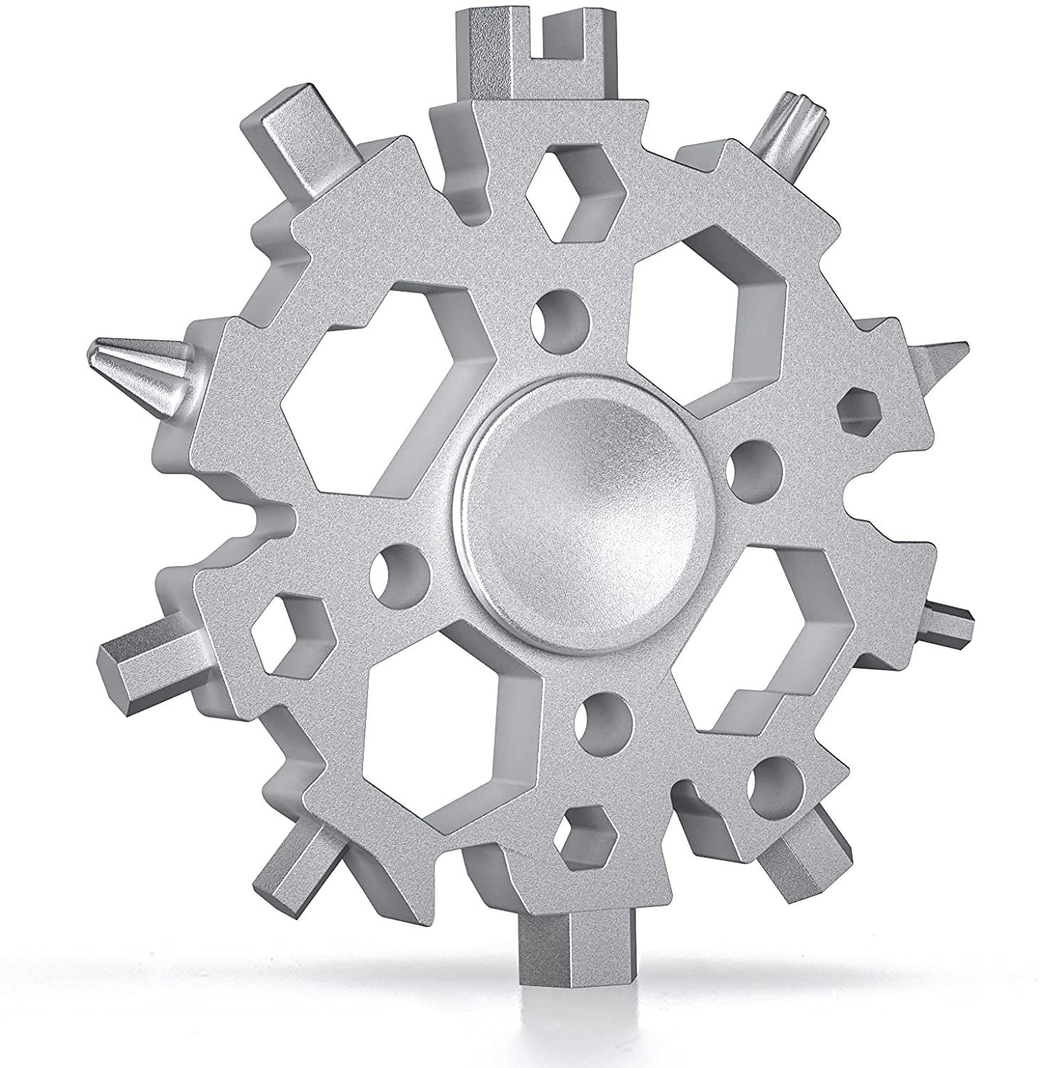 22-in-1 Snowflake Fidget Spinner Multi-tool Christmas Gift, Practical ...