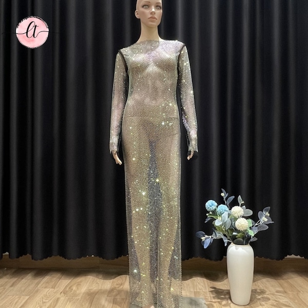 Rhinestone Dress - Etsy