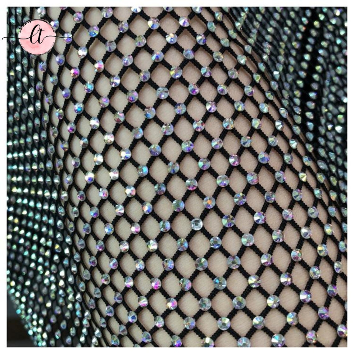 Rhinestone See Through Long Sleeve Top Sparkly Glitter - Etsy