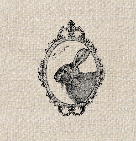 Vintage Rabbit Clip Art