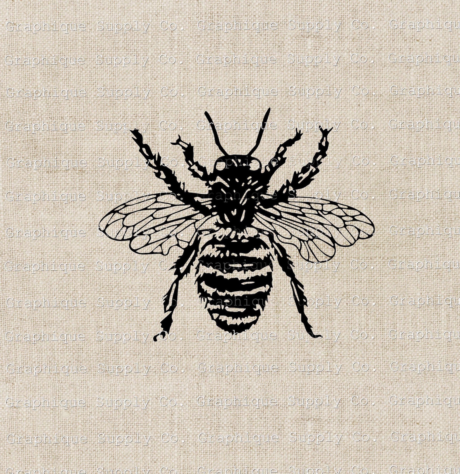 Honey Bee Vintage Illustration Instant Download Digital Printable Clip ...