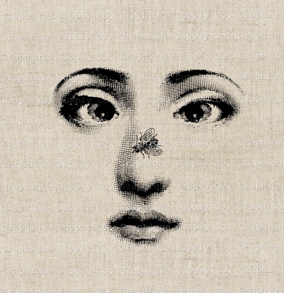 Vintage Woman Face Clip Art