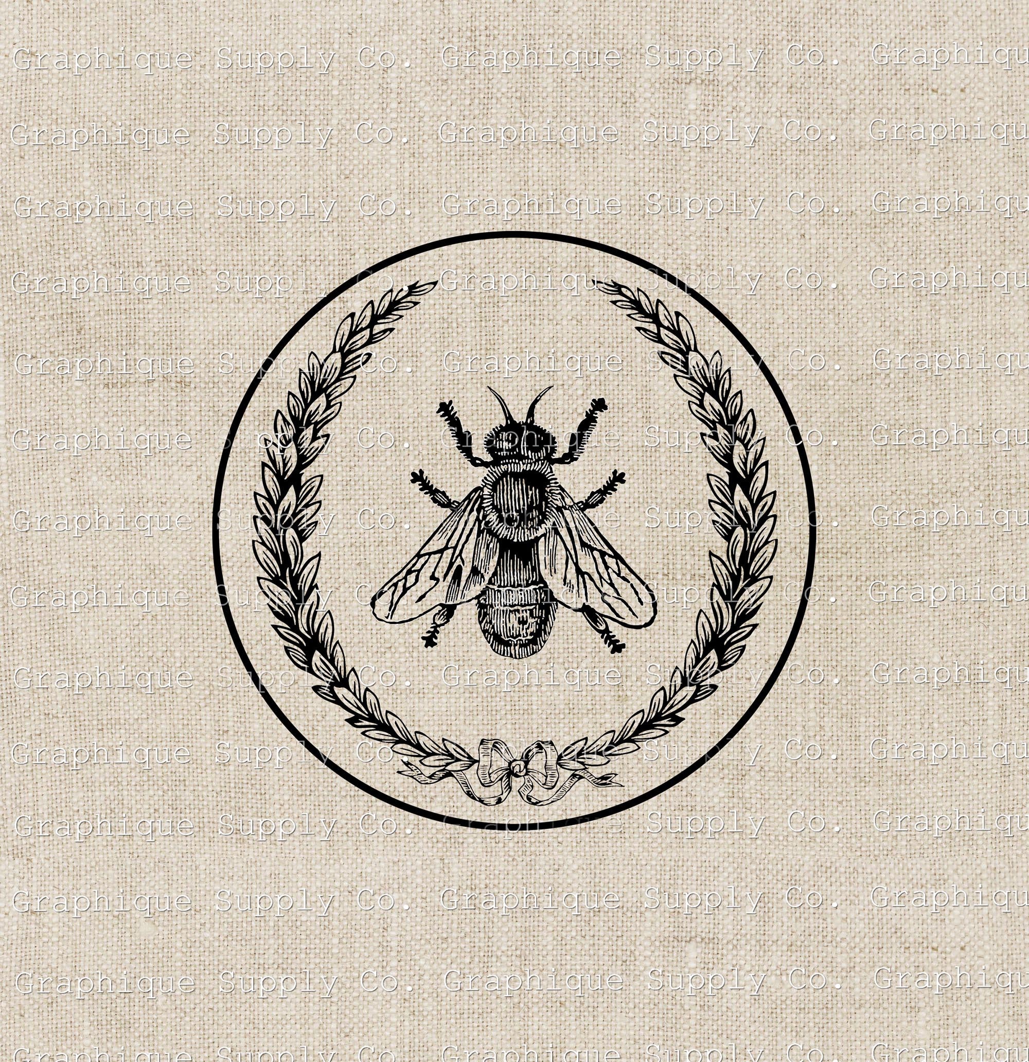Queen Bee Crown Vintage Illustration Instant Download Digital Printable ...