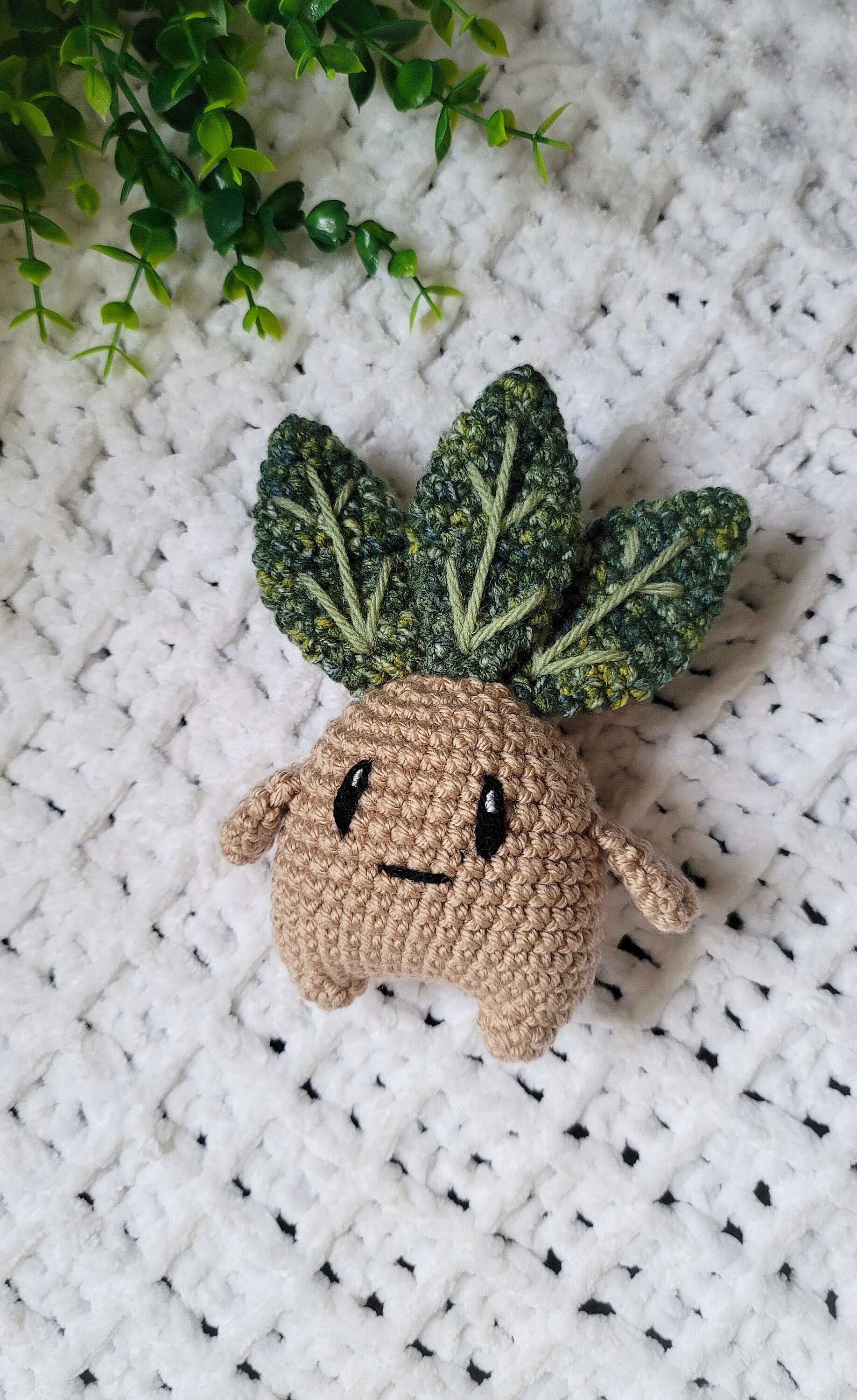 Mandrake Plush, Kawaii, Plant, Mythical Creature, Mini Plant Plush ...