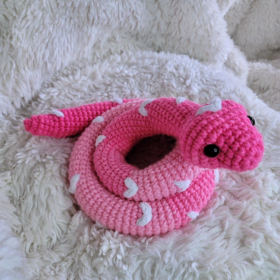 Snake With Hearts, Valentines Day Gift, Snake Plush, Stuffed Animal for ...
