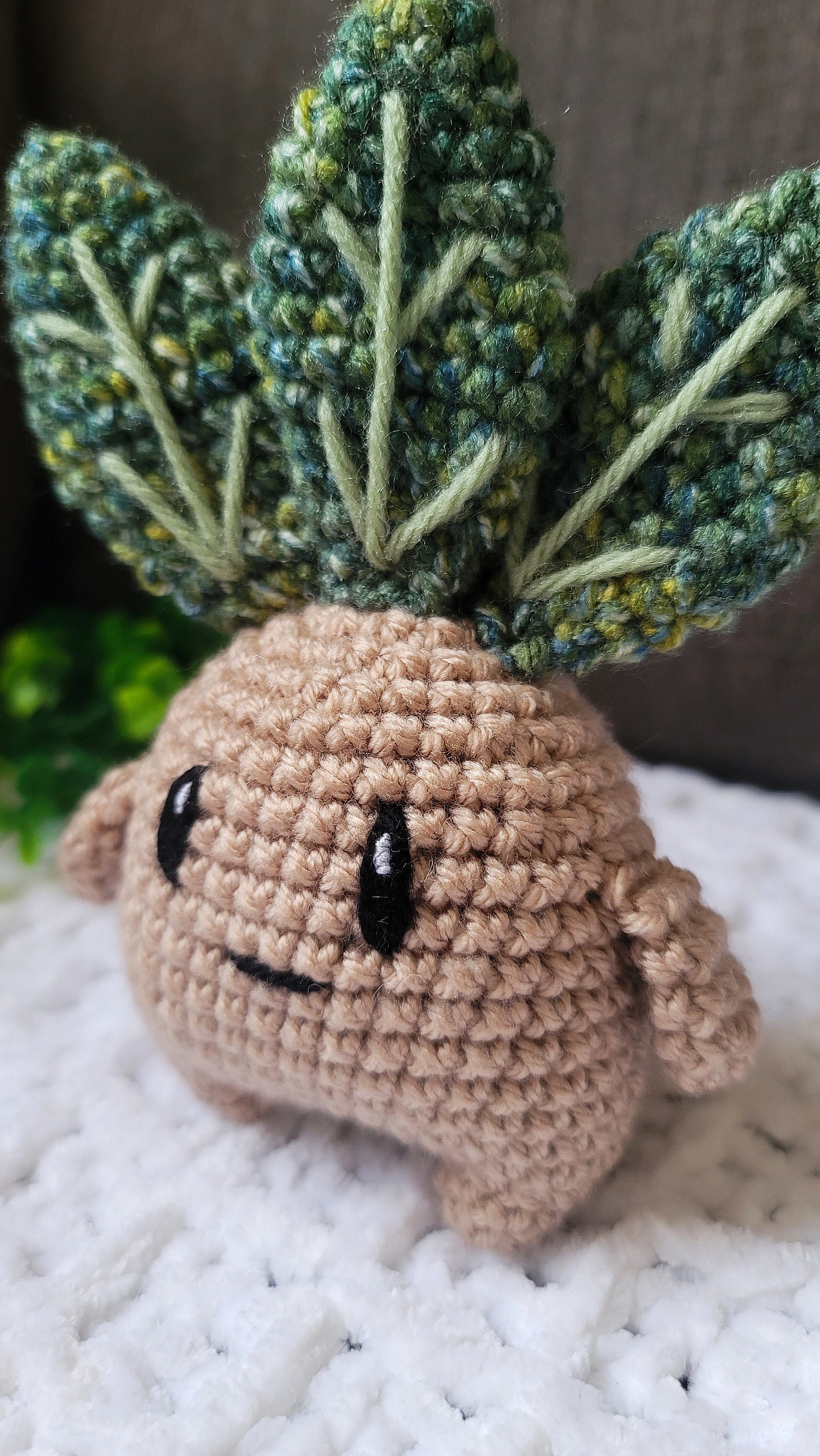 Mandrake Plush, Kawaii, Plant, Mythical Creature, Mini Plant Plush ...