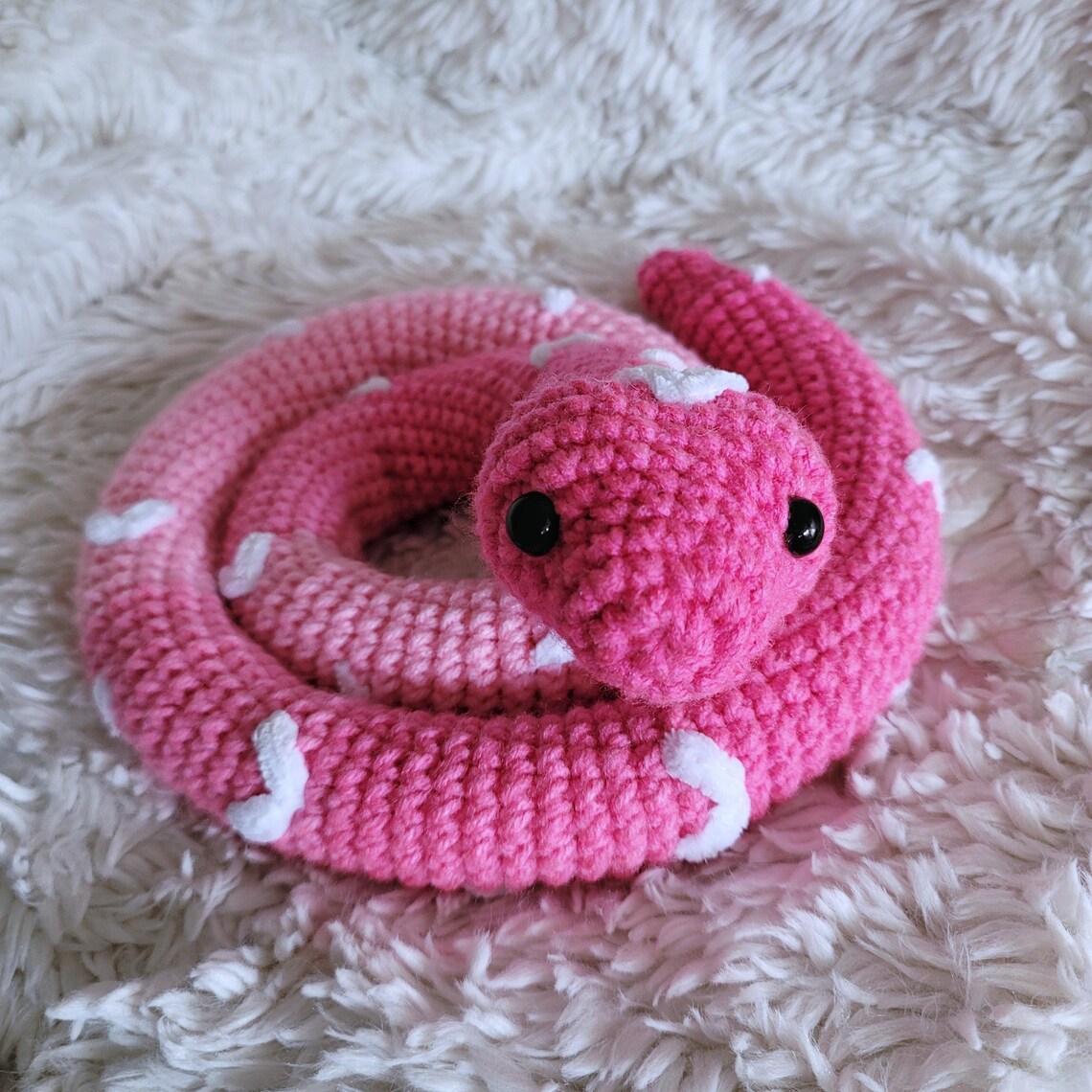 Snake With Hearts, Valentines Day Gift, Snake Plush, Stuffed Animal for ...