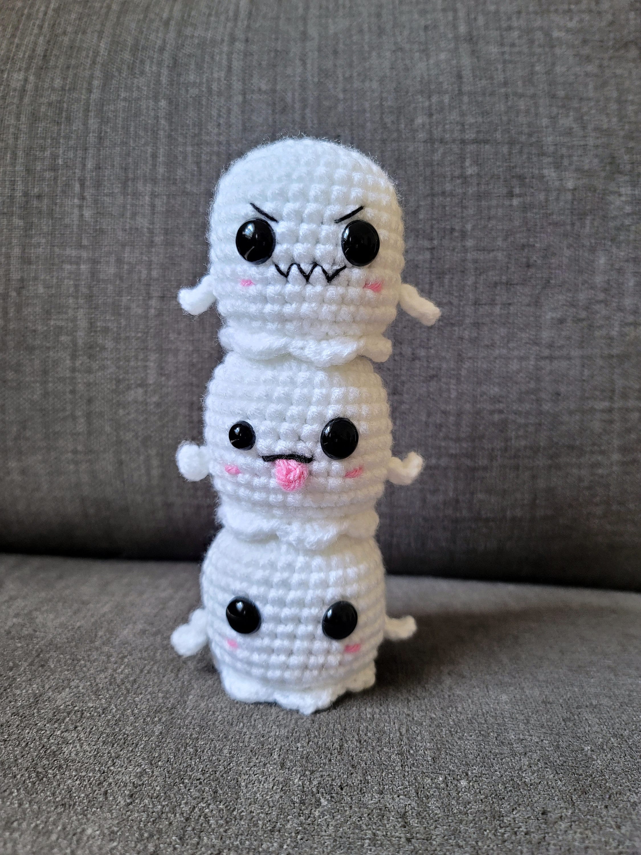 Amigurumi Crochet Stackable Plush Ghosts Halloween Spooky - Etsy