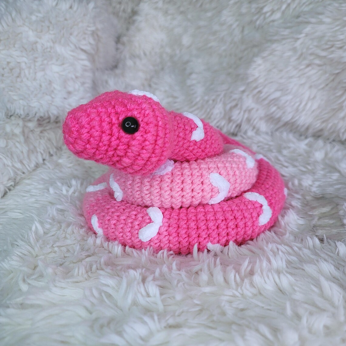 Snake With Hearts, Valentines Day Gift, Snake Plush, Stuffed Animal for ...