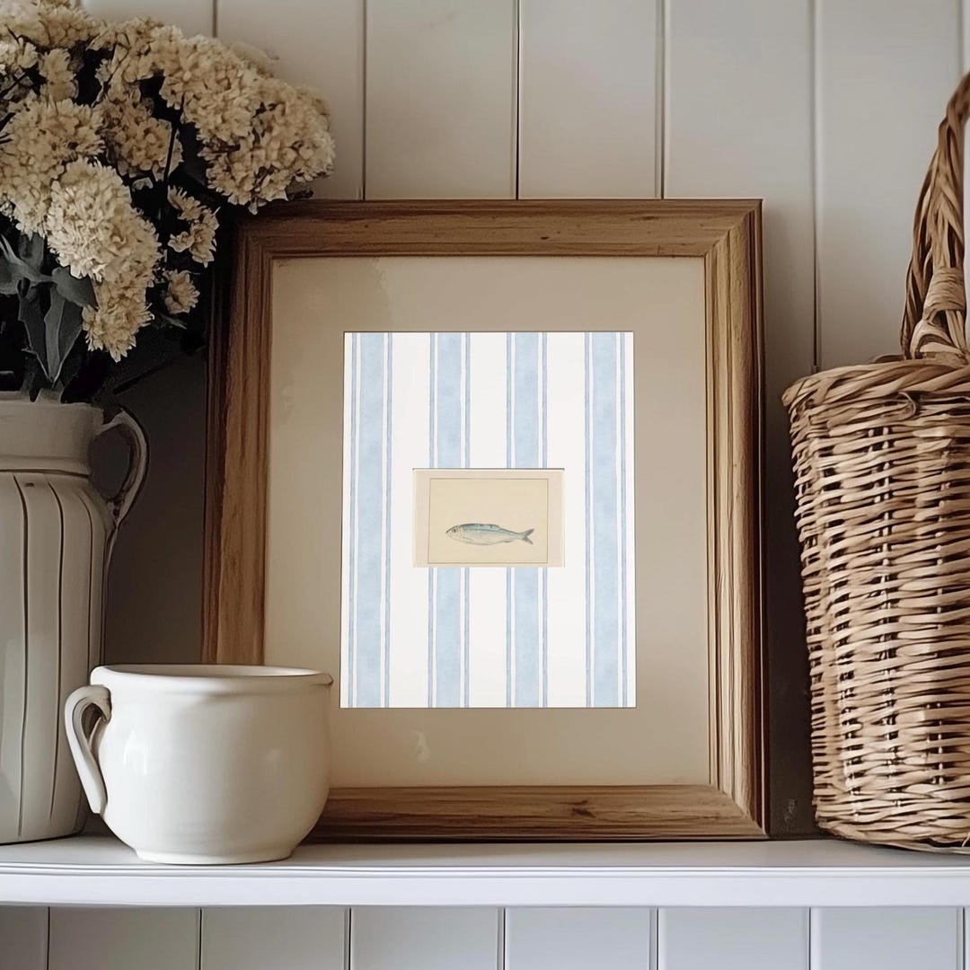 East Coast Grandmillennial Print, Nantucket Prints, Beachy Wall Art ...