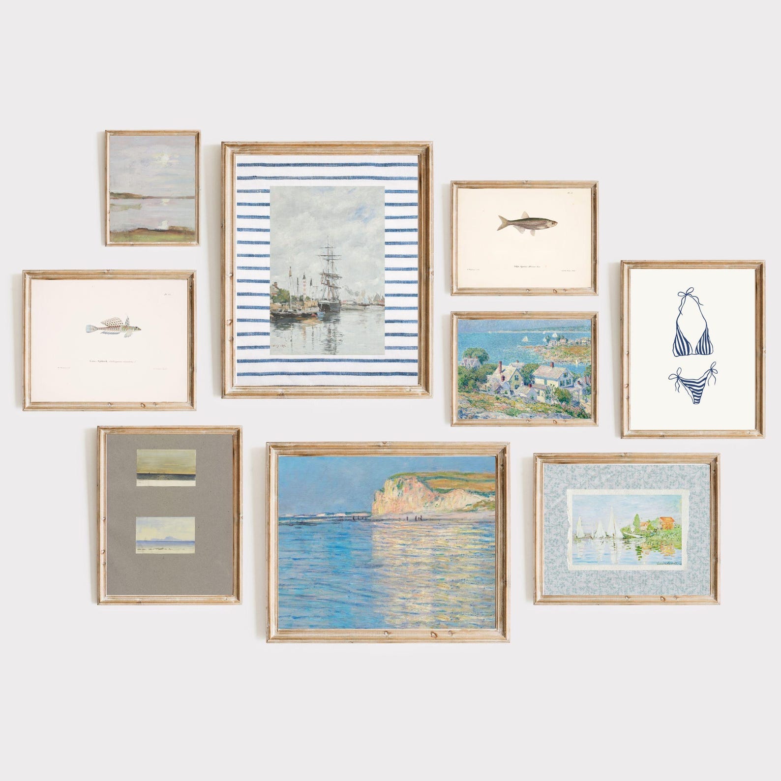 East Coast Grandmillennial Gallery Wall Art, Coastal Granddaughter ...