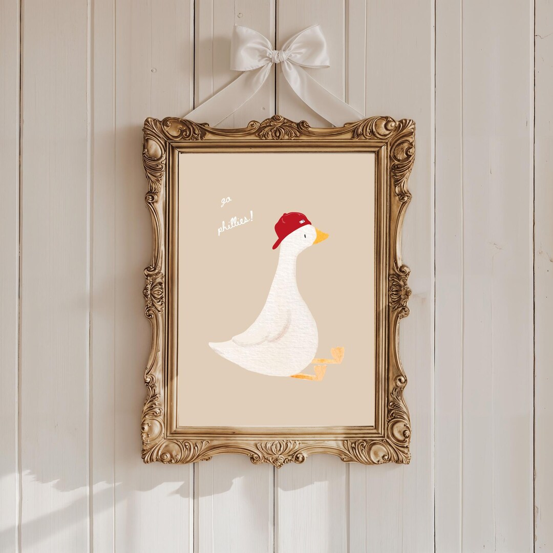 Silly Goose Art, Boys Bedroom Ideas, Duck Prints, Phillies Wall Art ...