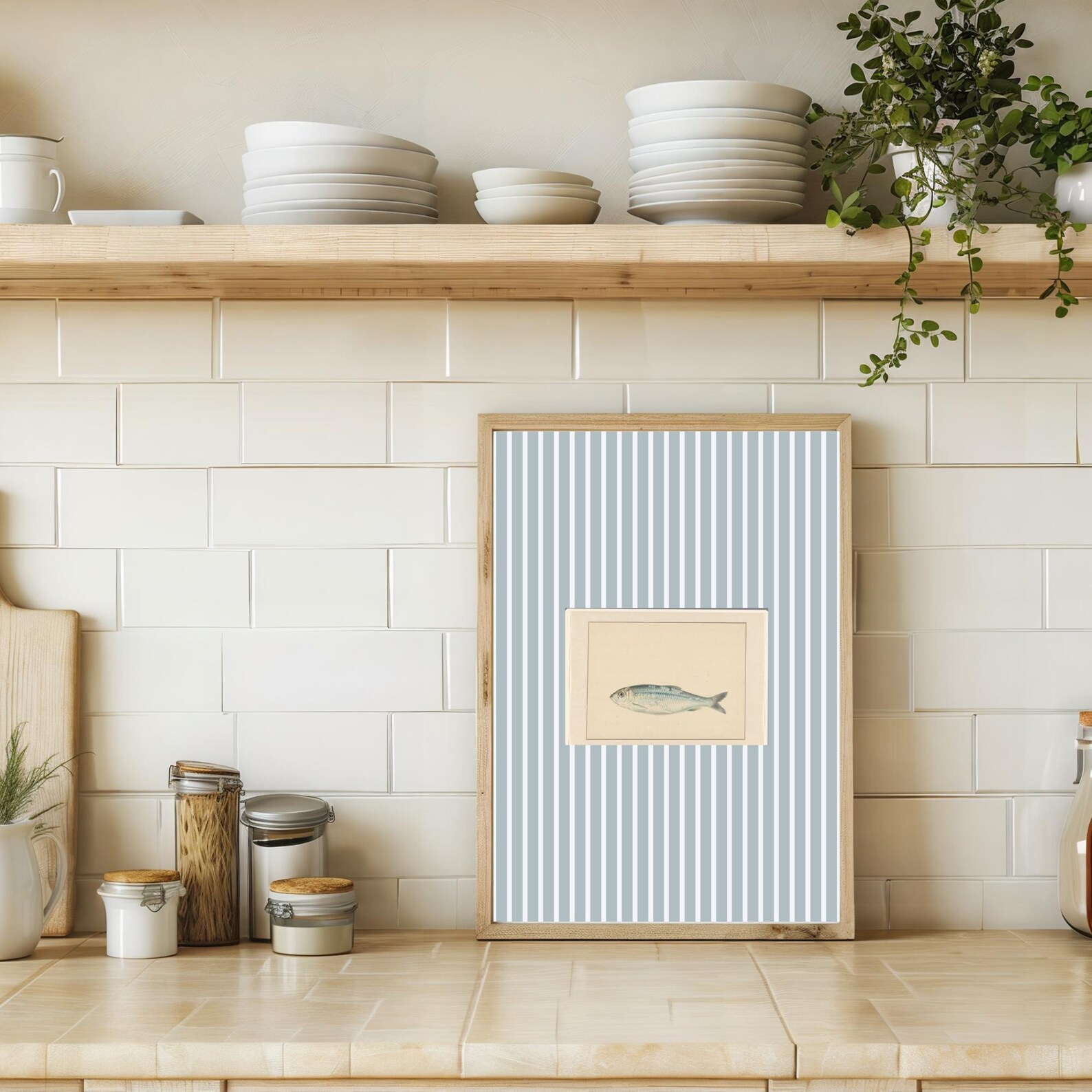 East Coast Grandmillennial Print, Nantucket Prints, Beachy Wall Art ...