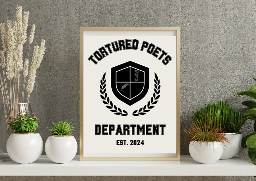 Tortured Poets Department Print Aesthetic Neutral Colors Version ...