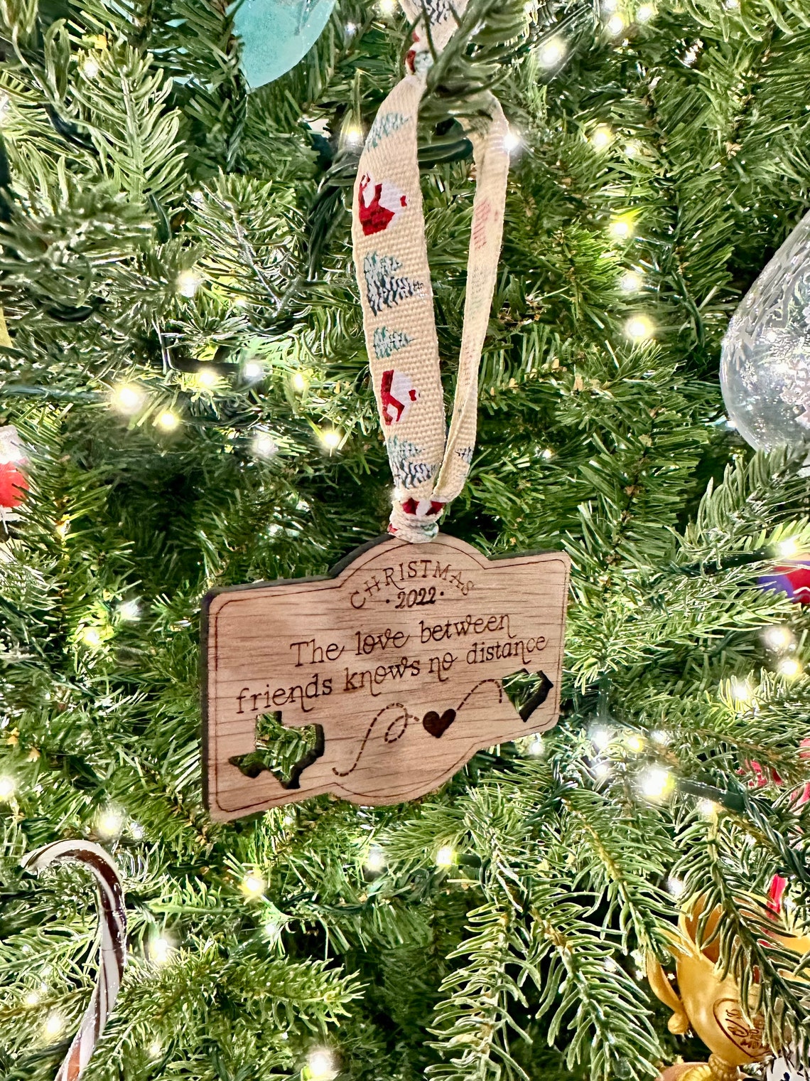Friendship Distance Ornament, Present, Decor, Christmas, Love, Gift ...