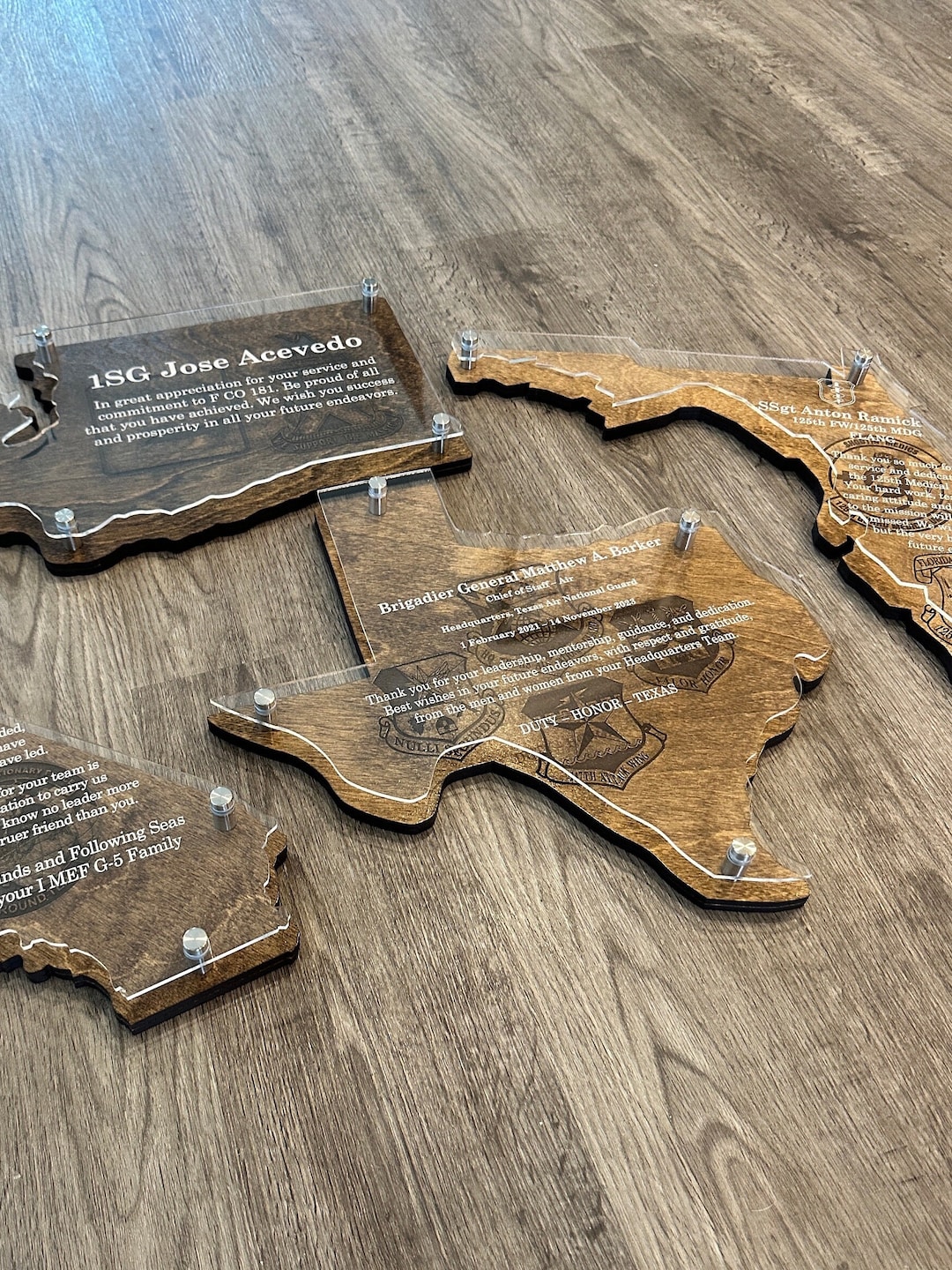 Military Going Away Gift | Custom State Base Plaque | Promotion ...