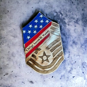 Personalized Cmsgt American Flag Stripe, Air Force Retirement Gift - Etsy