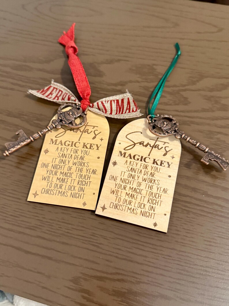 Santa's Magic Key Christmas Tag: Holiday Keepsake - Etsy