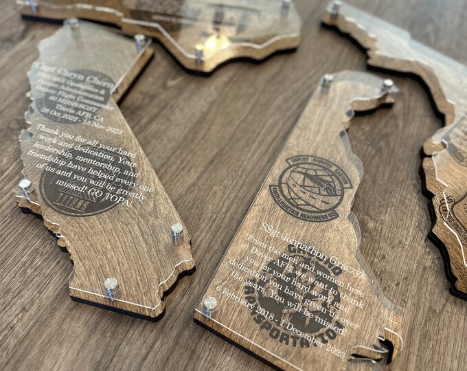 Rifle Plaque M4 With Personalized Plate Military Plaques Personalized ...