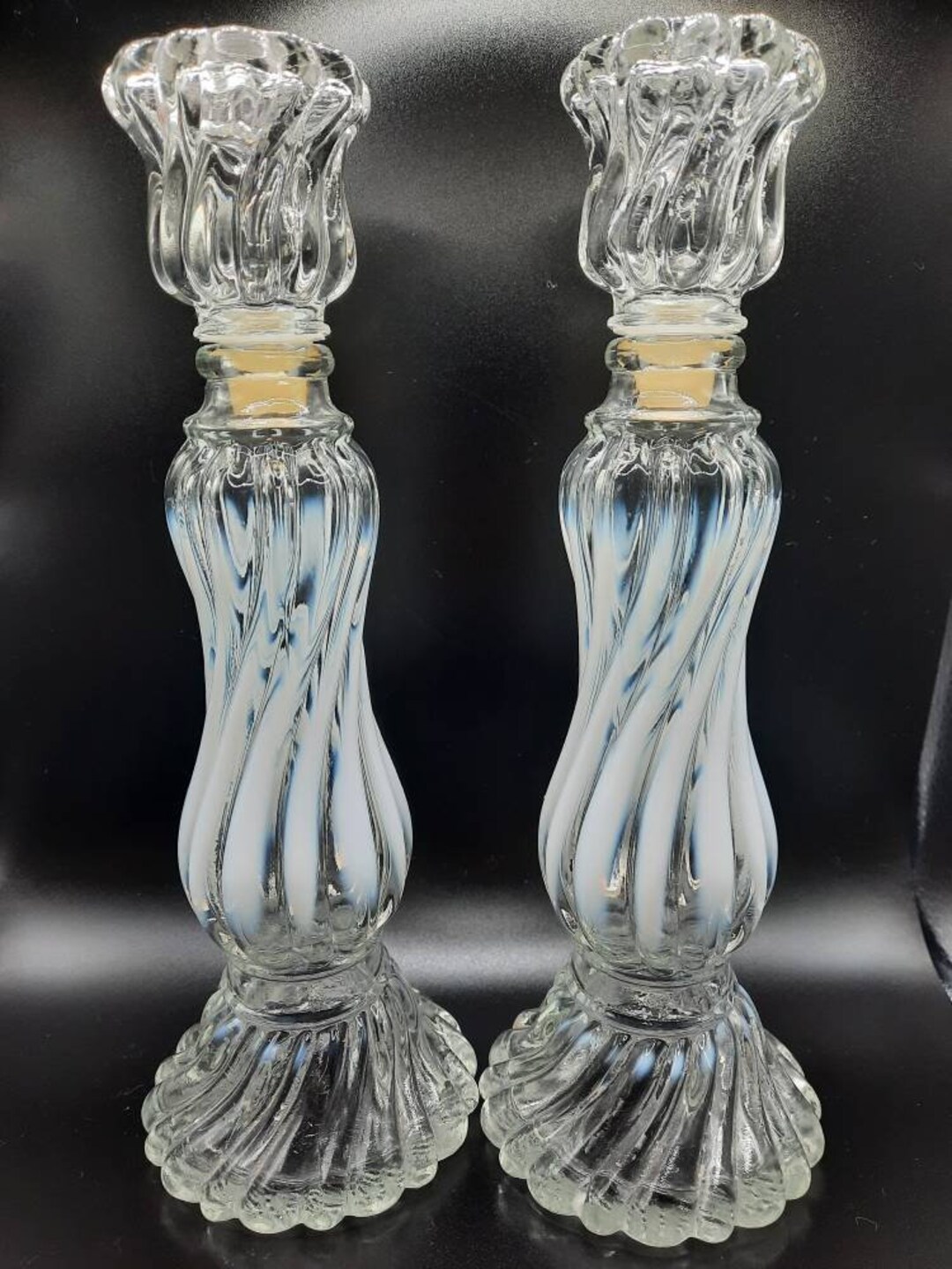 Vintage Avon Colonge Bottles,crystal Glass Candlestick Avone Cologne ...